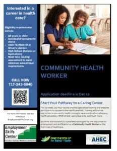 CHW flyer Jan 2024 | Employment Skills Center